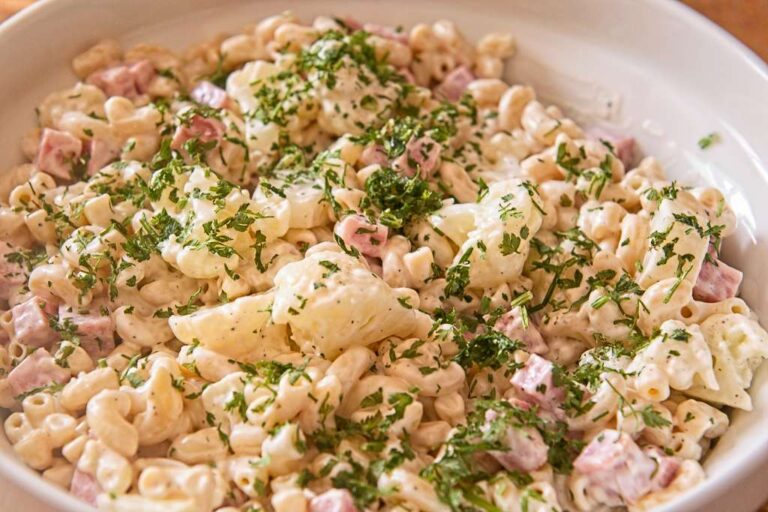 Salade de macaroni au chou-fleur et jambon – Bienvenue sur Le Québec ...